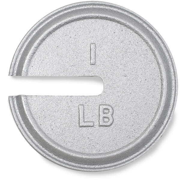 Slotted and Hooked Calibration Weights Weight 1P CI Slot 1lb CLF Accrd ...